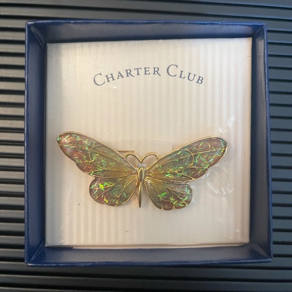 Charter Club | Jewelry | Charter Club Butterfly Pin | Poshmark